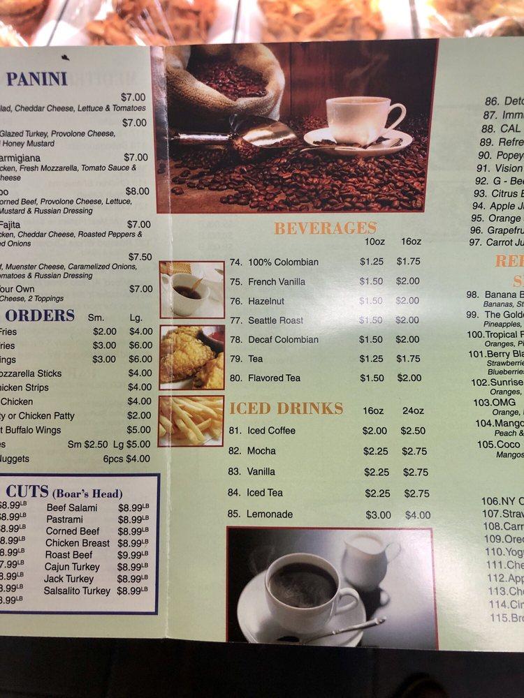Menu at Gold Street Market, New York City, 257 Gold St