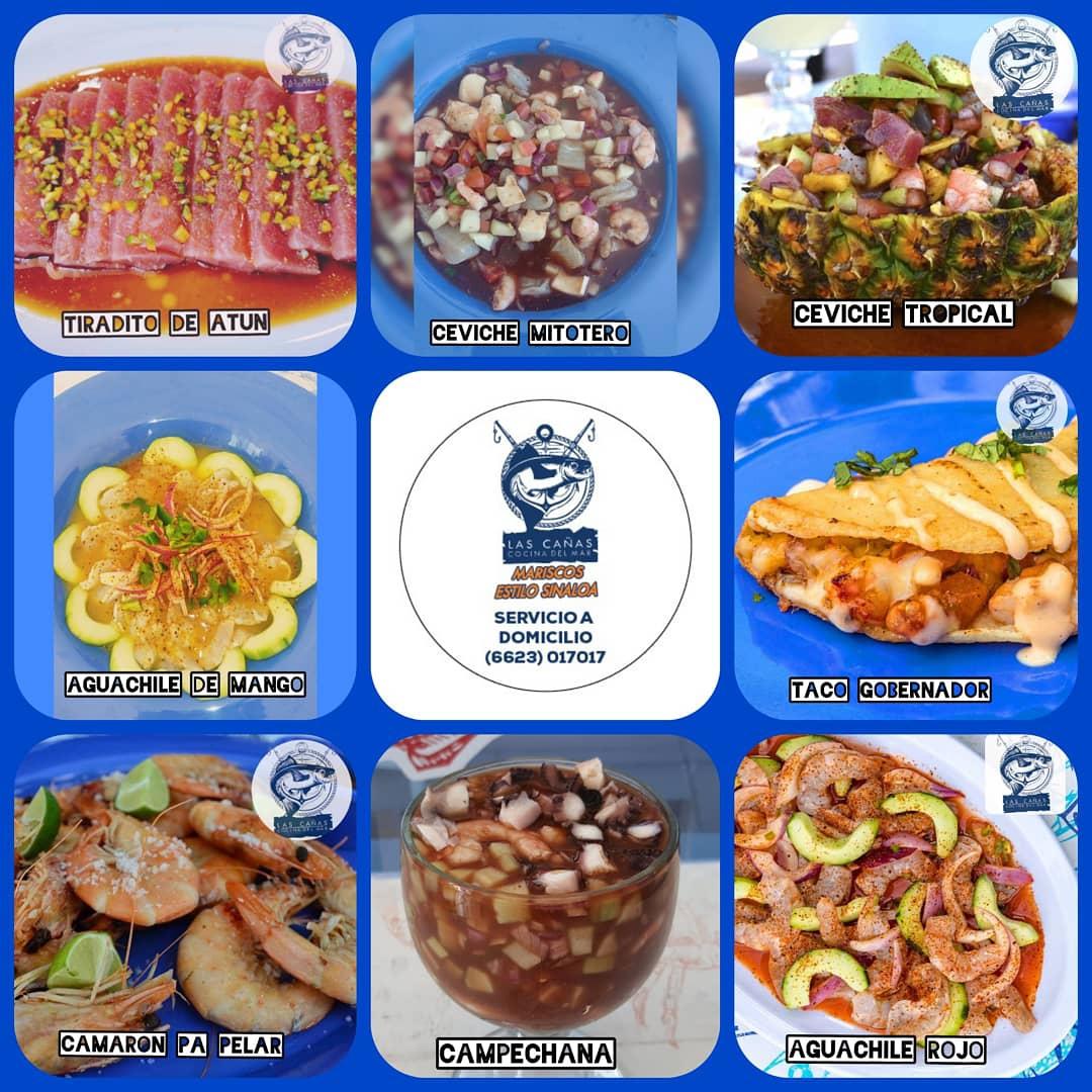 Menu at Mariscos Las Cañas Cocina de Mar restaurant, Hermosillo
