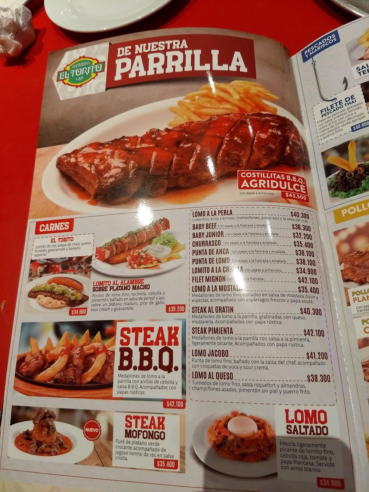 Menu at El Punto Múltiple del Sabor - Hot / C.C Plaza del Parque ...