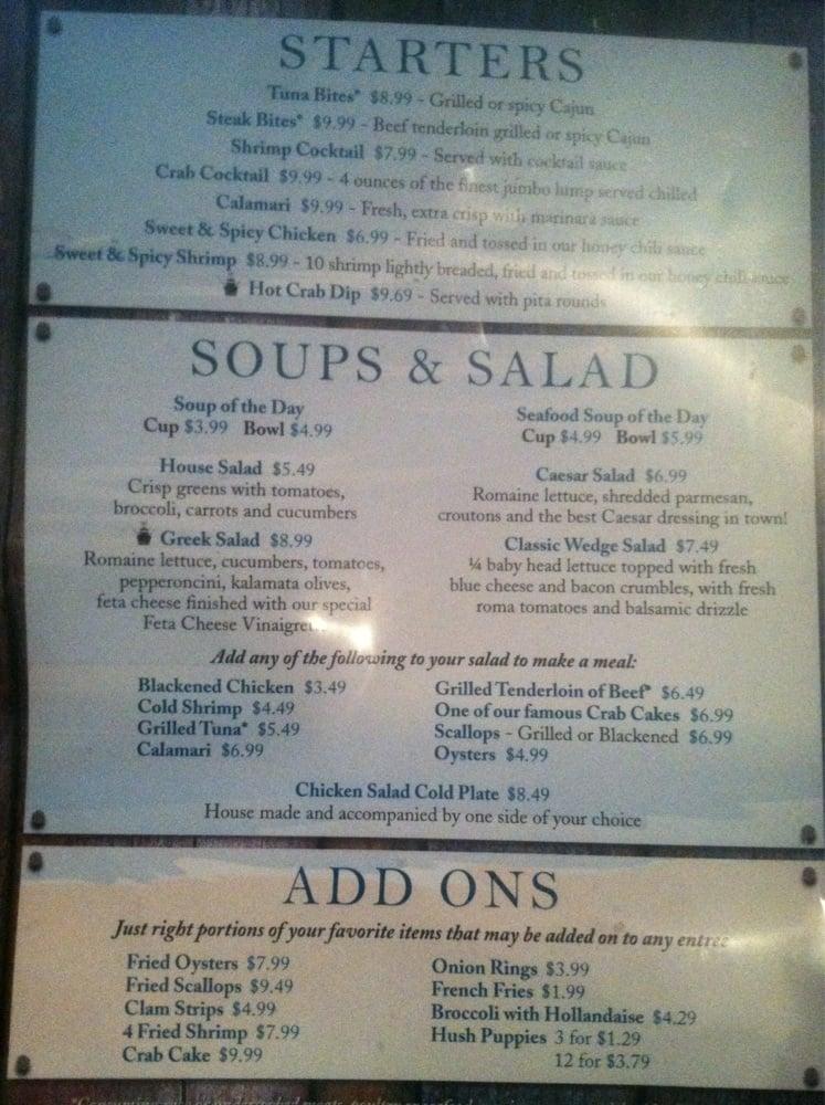 Menu at Surf Rider restaurant, Virginia Beach, 928 Diamond Springs Rd #135