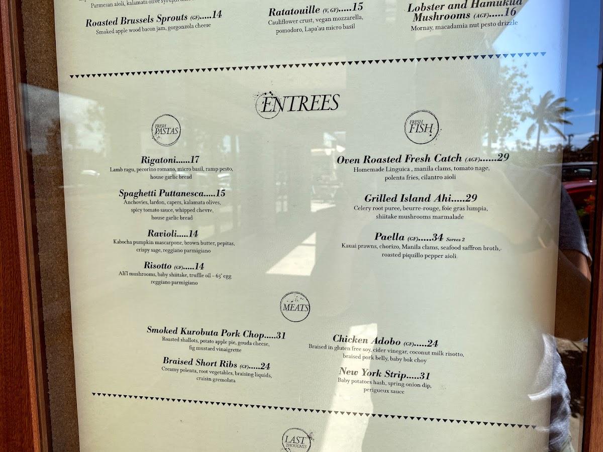 Menu at ekolu kitchen1279 restaurant, Kihei