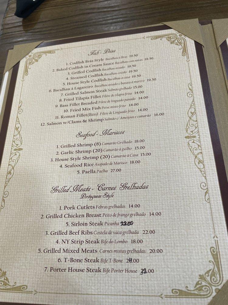 Menu at Costa's Barbeque & Grill Restaurant, Elizabeth