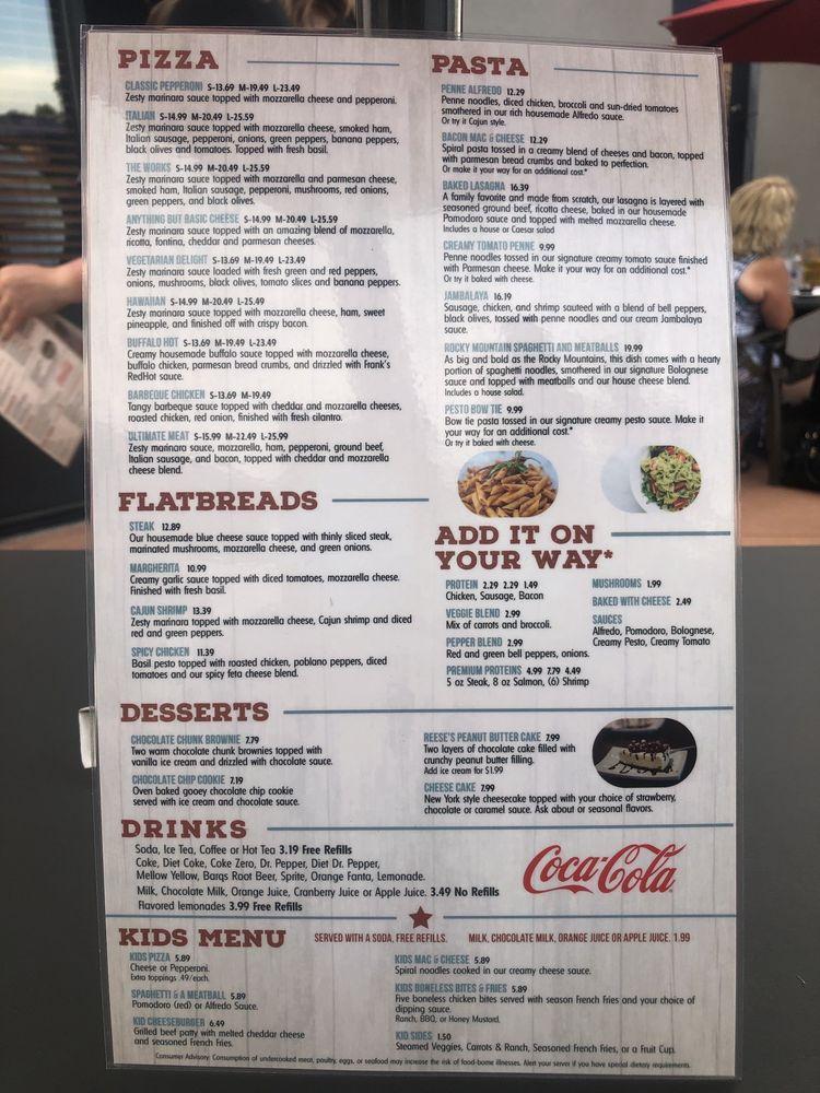 Menu at The Base Restaraunt & Bar, Layton