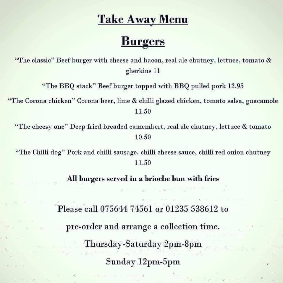 Menu at The Broad Face pub & bar, Abingdon