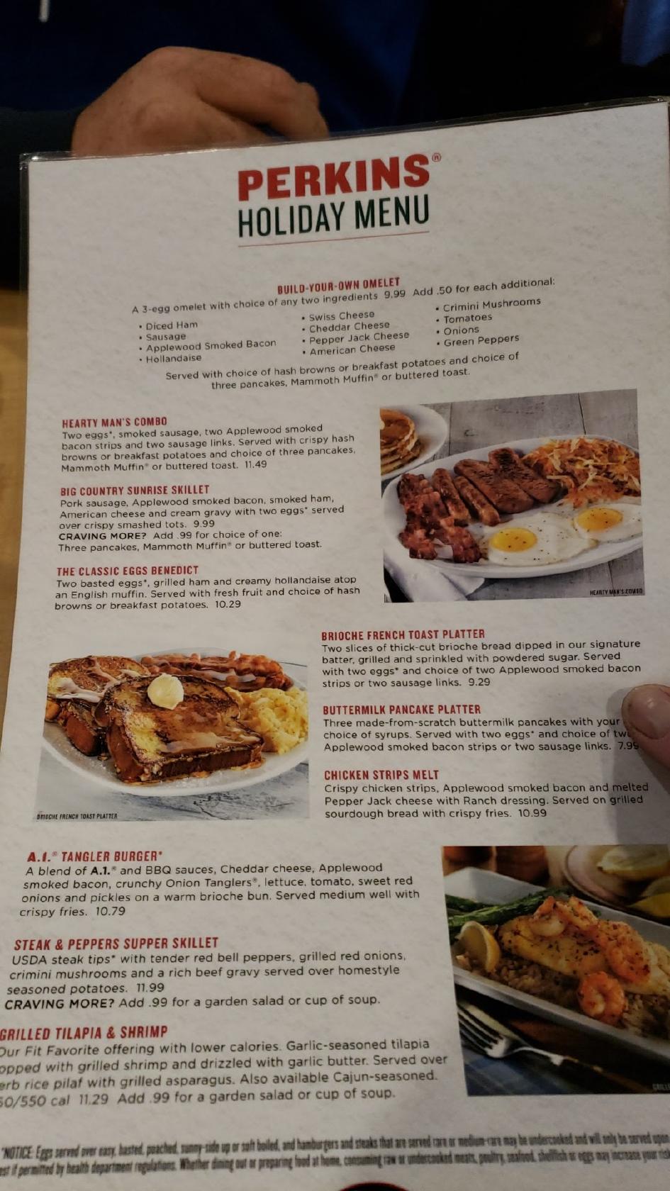 Menu at Perkins Restaurant & Bakery, Dubuque, Plaza Drive
