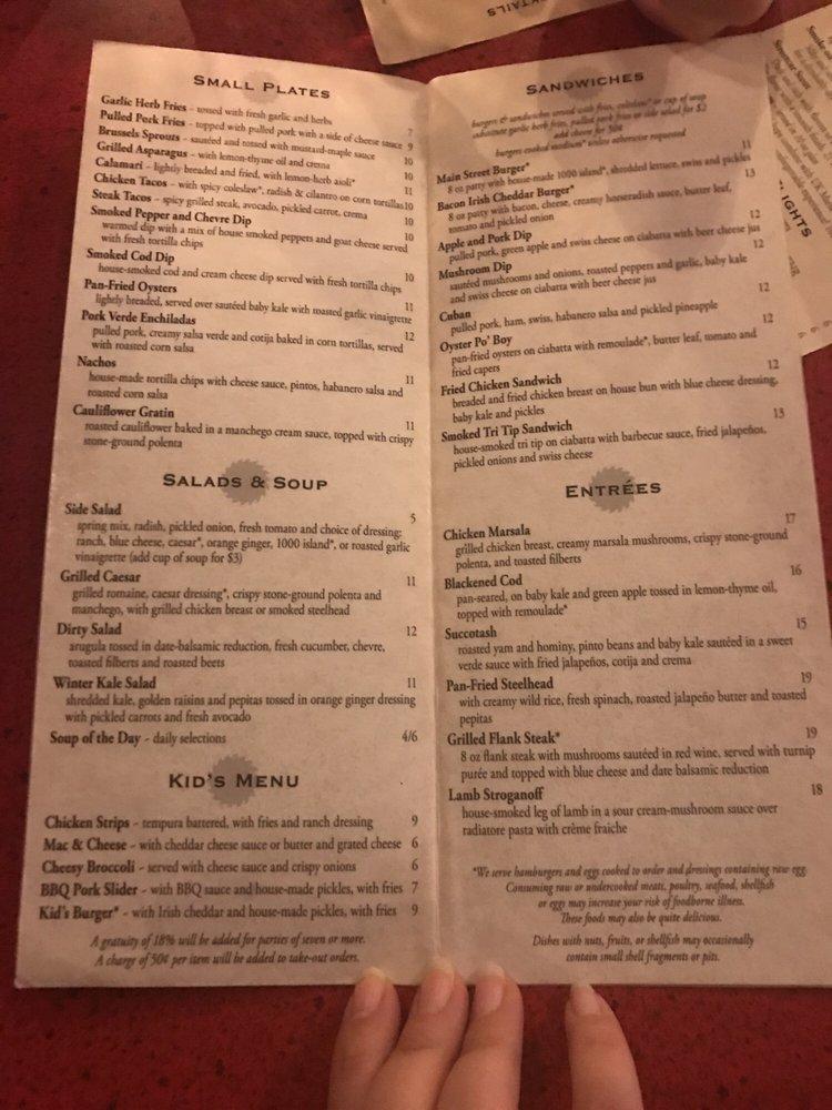 Menu at Plank Town Brewing Company pub & bar, Springfield
