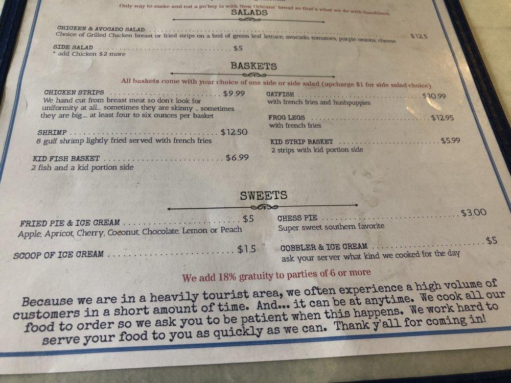 Menu at The Blue Rooster Restaurant, Broken Bow, N US Hwy 259