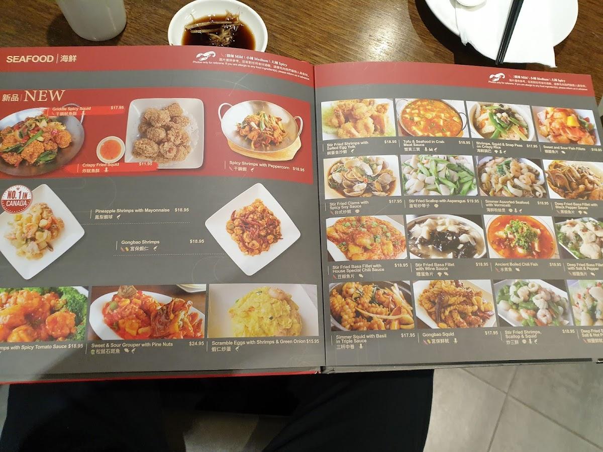 Menu at Dinesty Dumpling House restaurant, Vancouver, Robson St