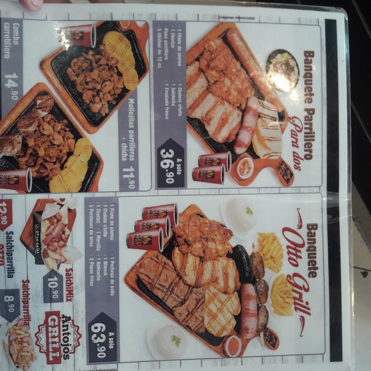 Carta del restaurante OTTO GRILL, Independencia, Plaza Norte