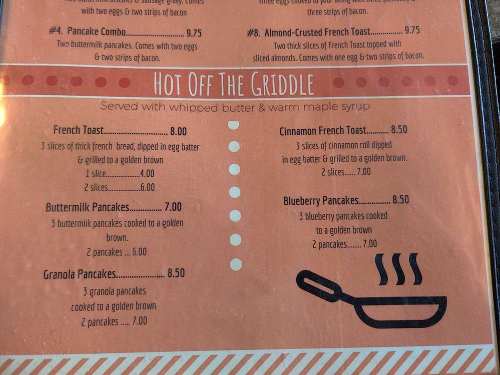 Menu at Beeline Cafe Payson Az, Payson