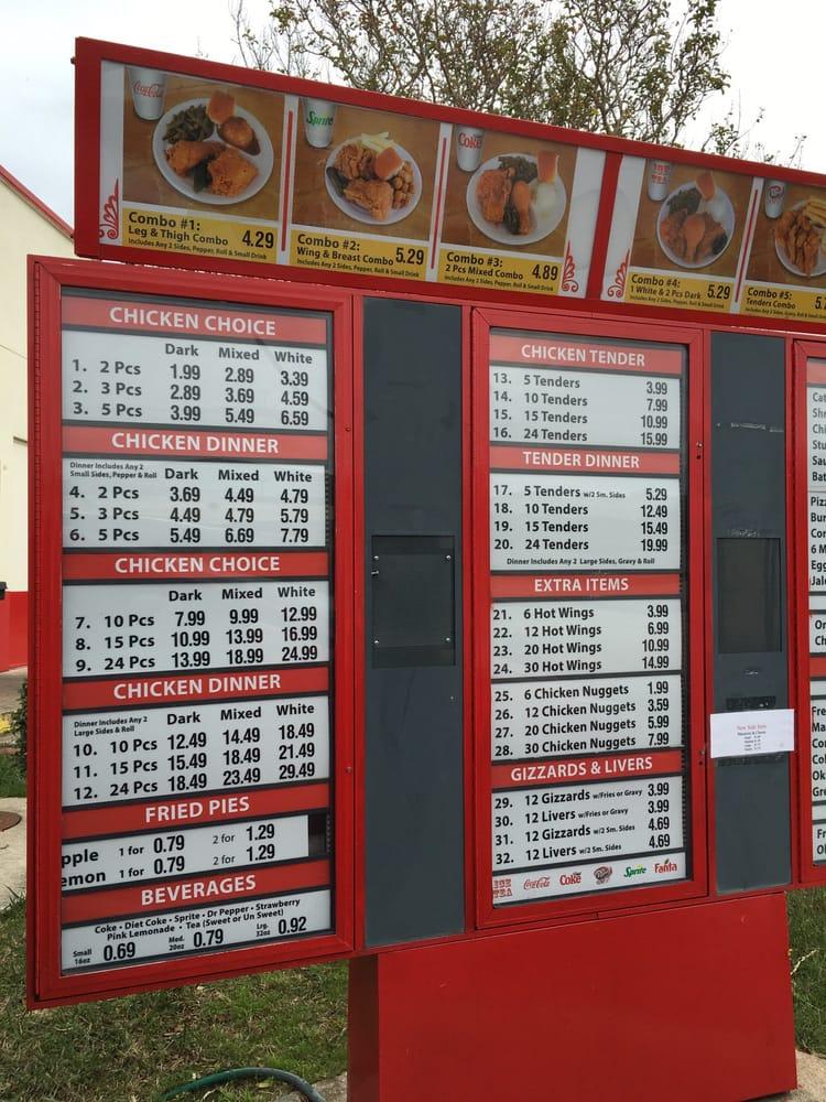Menu at Lisa's Chicken fast food, Arlington, W Pioneer Pkwy