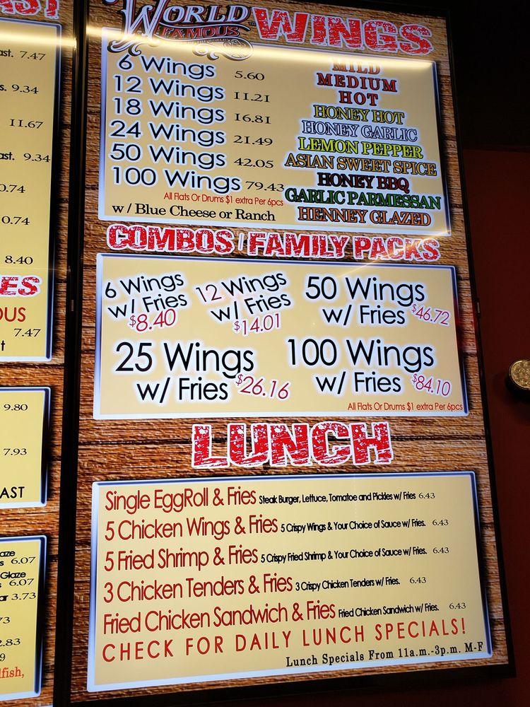 Menu at World Famous Miami Gardens restaurant, Miami Gardens