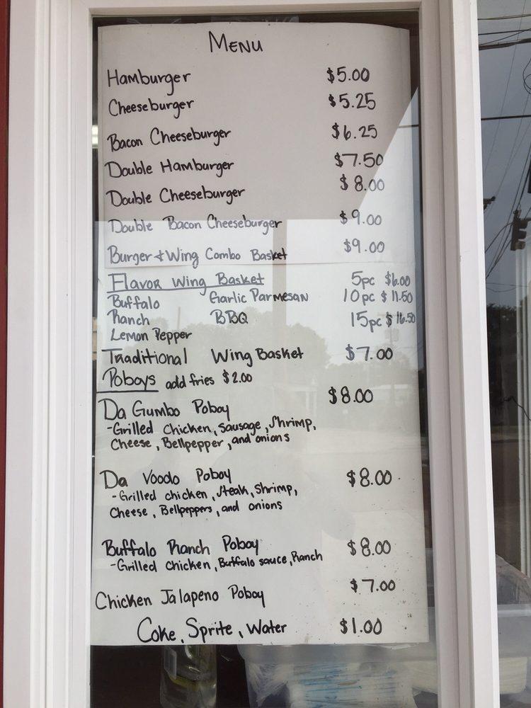 Menu at Natchez Midtown Grill restaurant, Natchez
