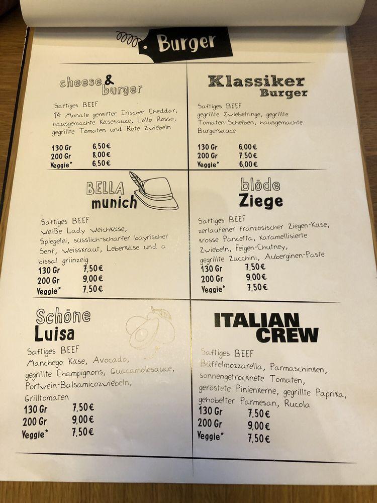 Speisekarte von Beef Crew steakhaus, München, Rosenheimer Str. 2