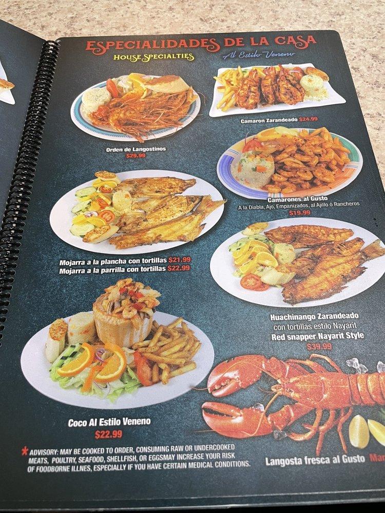 Menu at Marisco's El Veneno pub & bar, Chicago, S Pulaski Rd #4151
