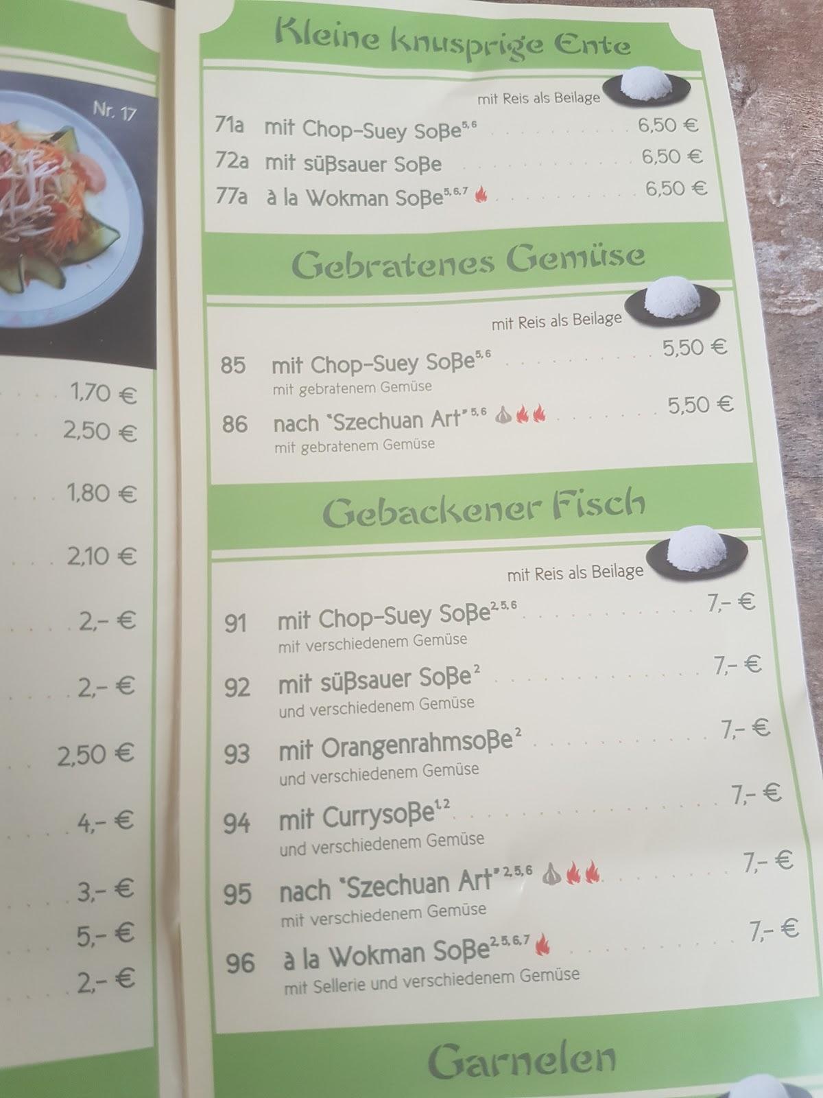Speisekarte von Wokman restaurant, Ibbenbüren