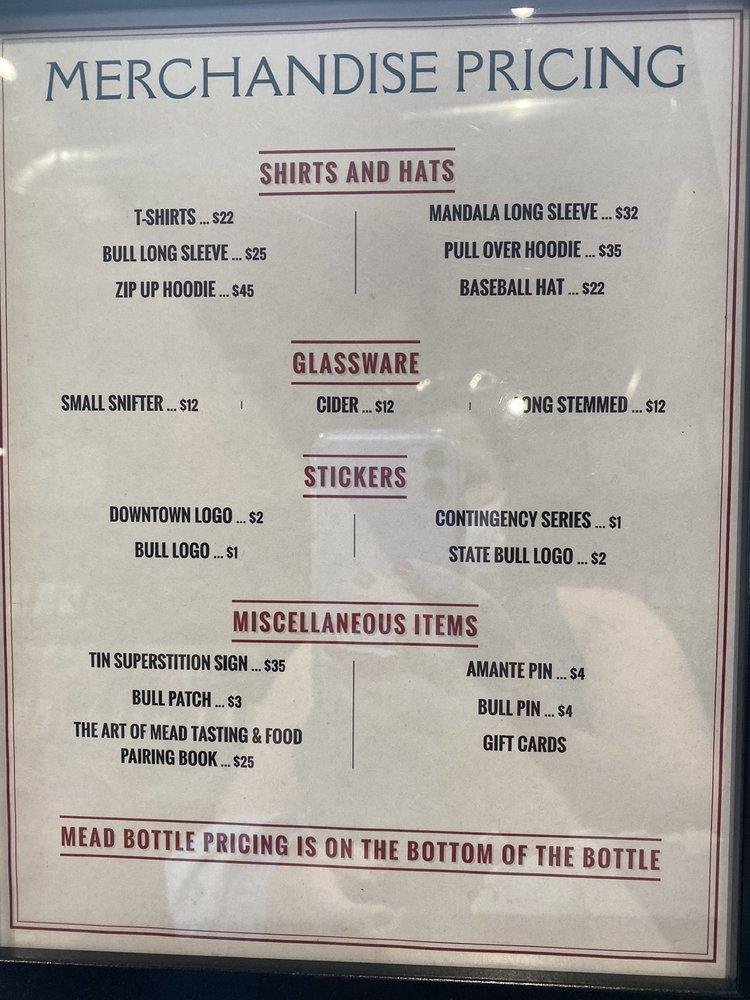 Menu at Superstition Downtown pub & bar, Phoenix