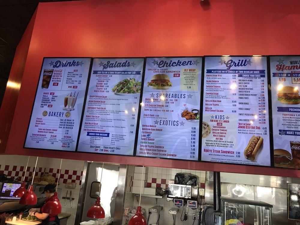 Menu at Fuddruckers restaurant, Doral, NW 19th St