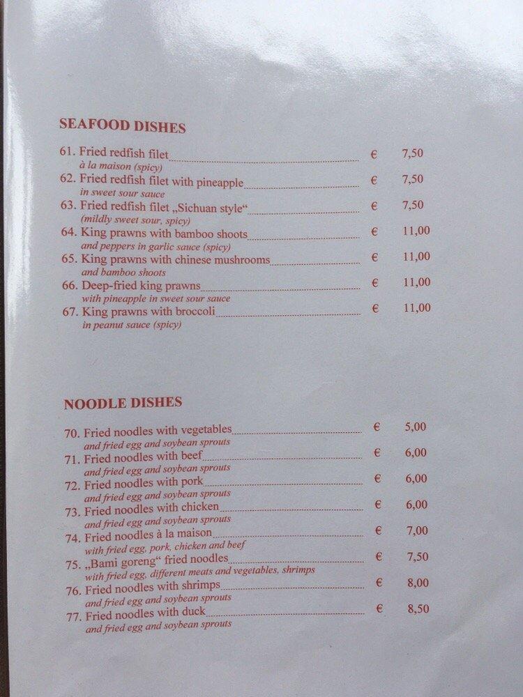 Speisekarte von China Ecke restaurant, Bremen, Kornstraße 134