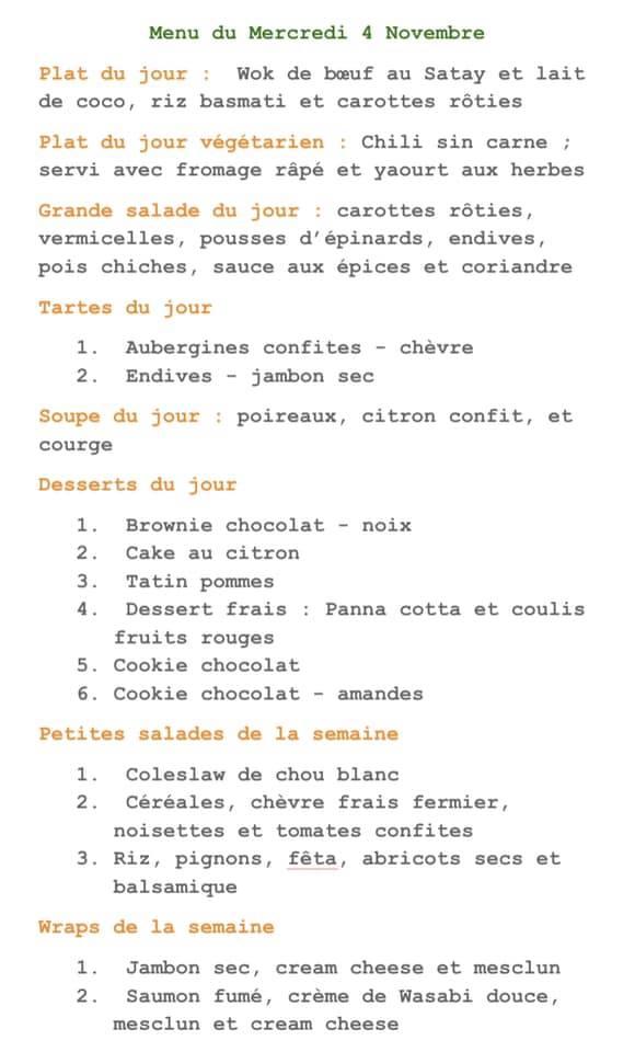 Menu at Petits Délices entre Amis pub & bar, Amiens