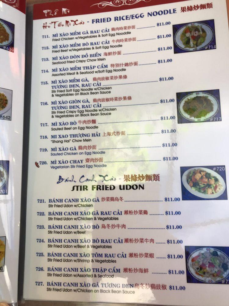 Menu at Pho Mi 888 Restaurant, London