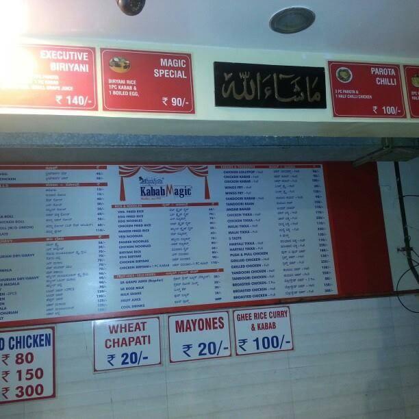 Menu at Kabab Magic, Bengaluru, 31