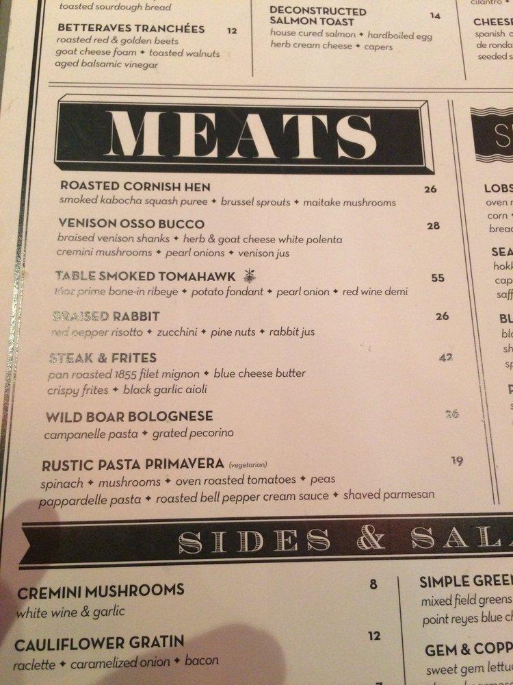 Menu at Rustic Root pub & bar, San Diego
