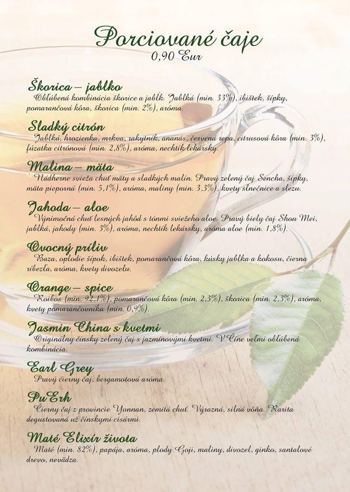 Menu at Squash cafe, Hamuliakovo