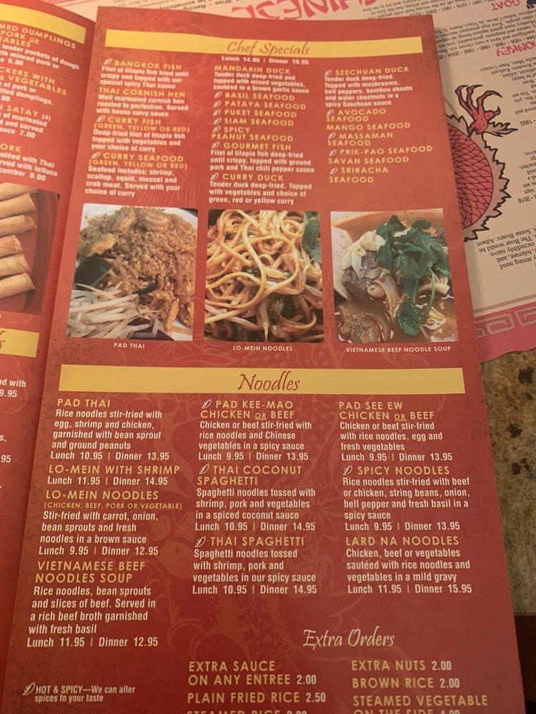 Menu at Thai Gourmet restaurant, Independence, Rockside Rd # 3