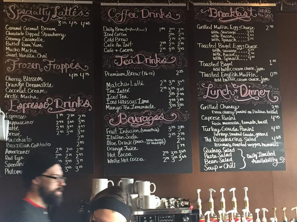 Menu at Daily Planet Coffee restaurant, Buffalo