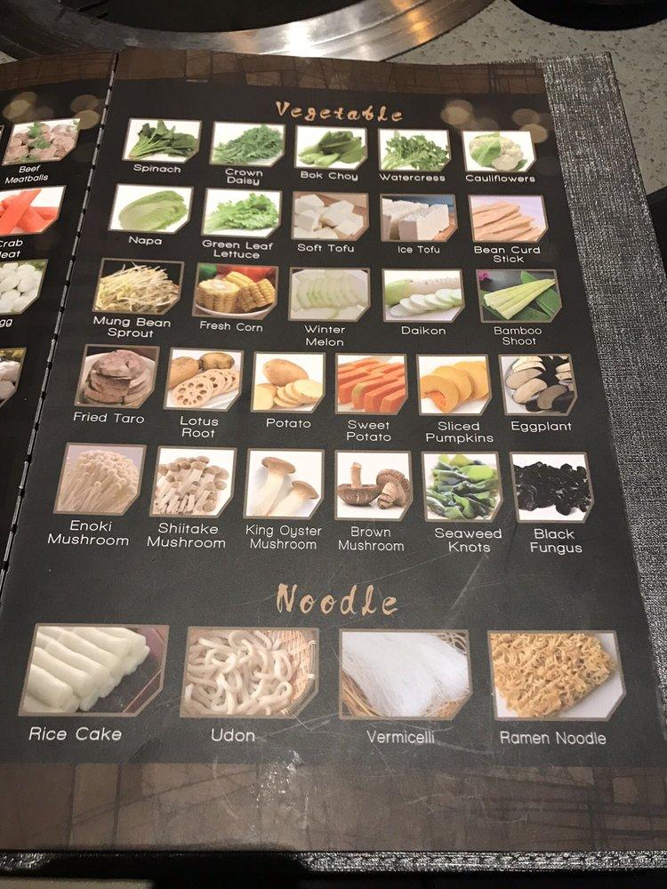 Menu at KPot Korean BBQ & Hot Pot, Rockville