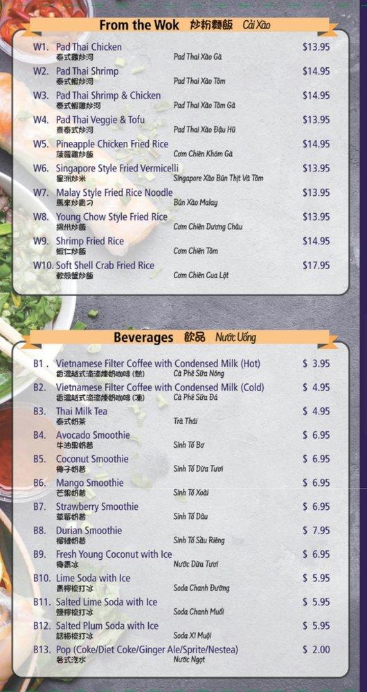 Menu at Photime Authentic Vietnamese Eatery restaurant, Markham ...