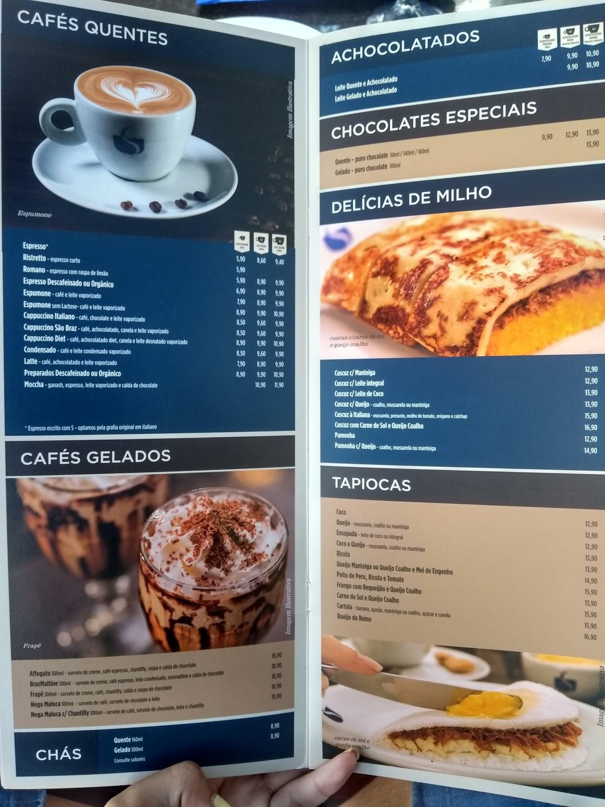 Menu at Coffee Shop São Braz Ilha Do Leite cafe, Recife, R. Dr. João Asfora