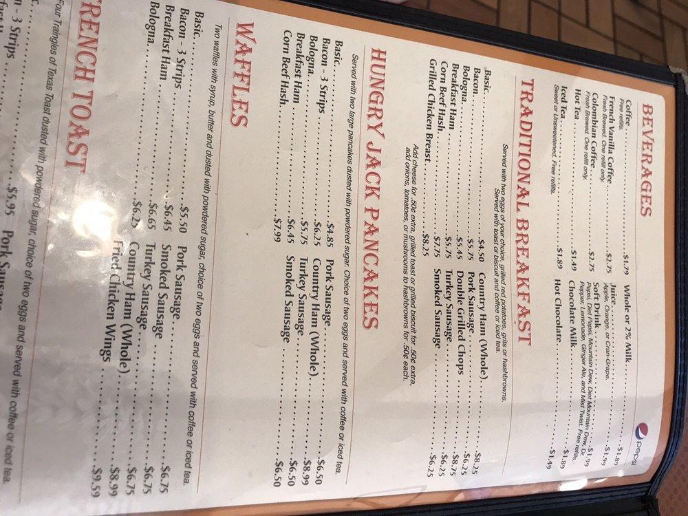 Menu at Long Grain Cafe, Florence