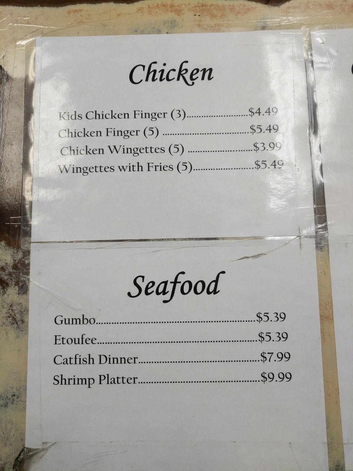 Menu at The Remnant Of Nawlins restaurant, Bryan