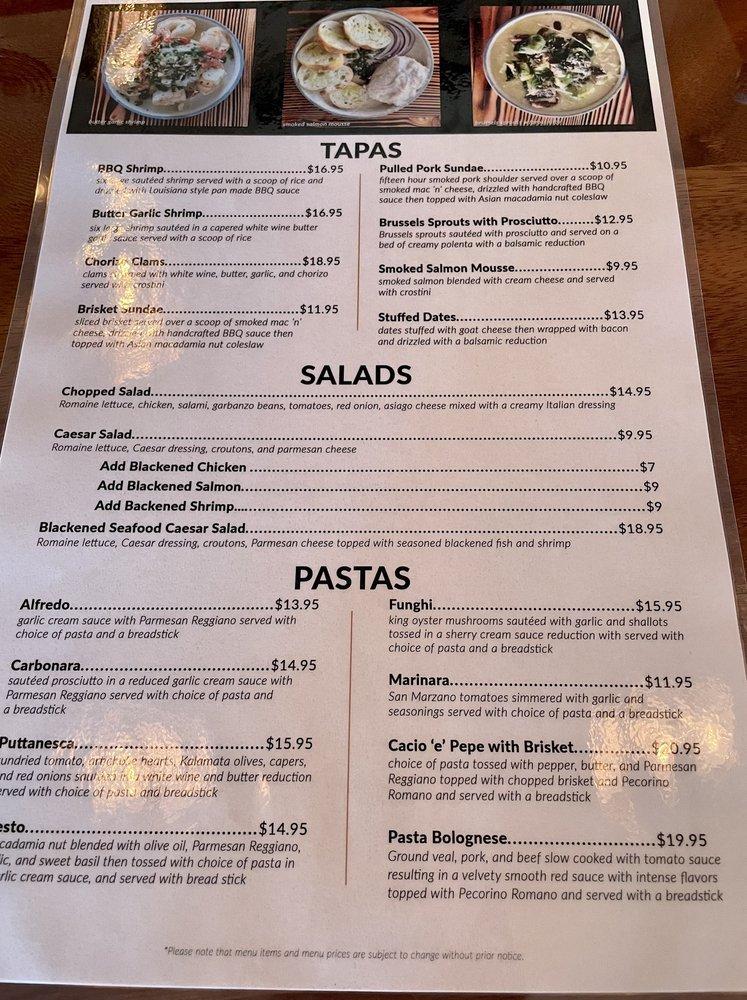 Carta del pub y bar Da Taste by Ohana Q, Kailua
