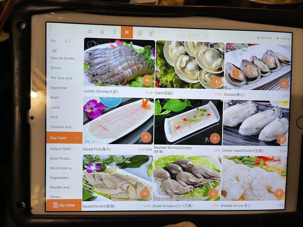 Menu at OMBU Hot Pot restaurant, South Salt Lake