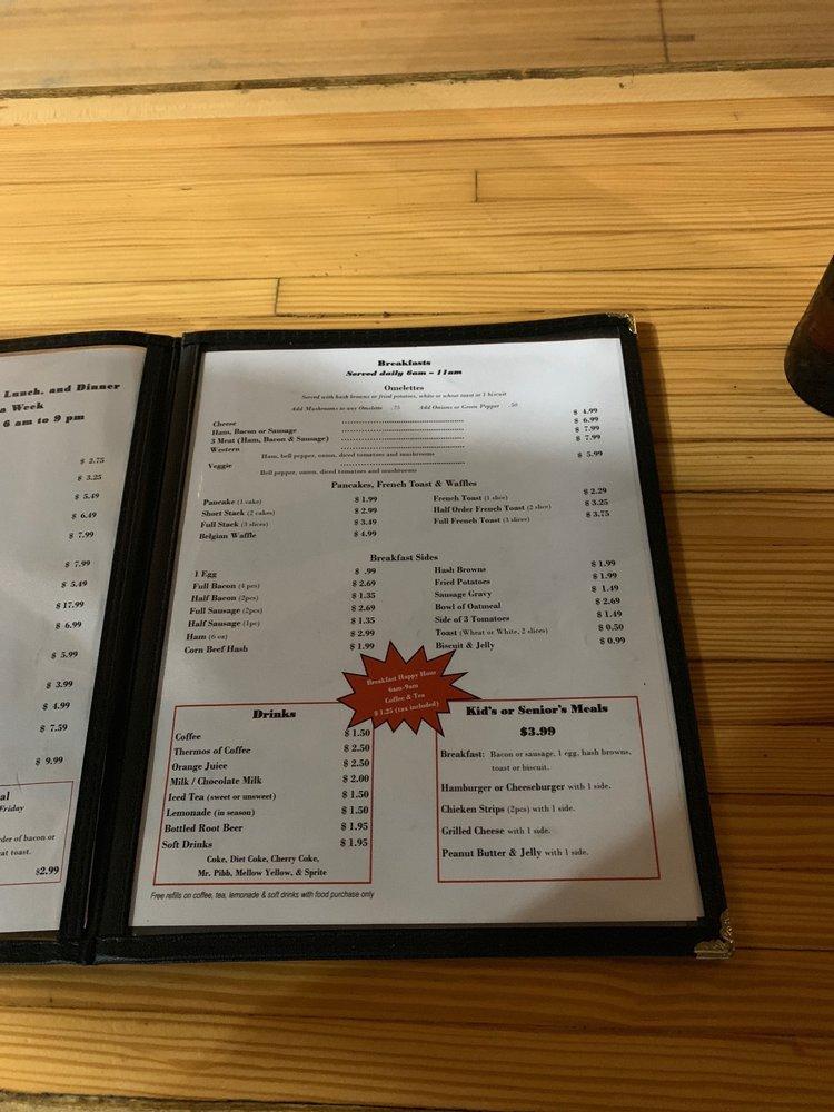 Menu at Fishing Dock pub & bar, Archie