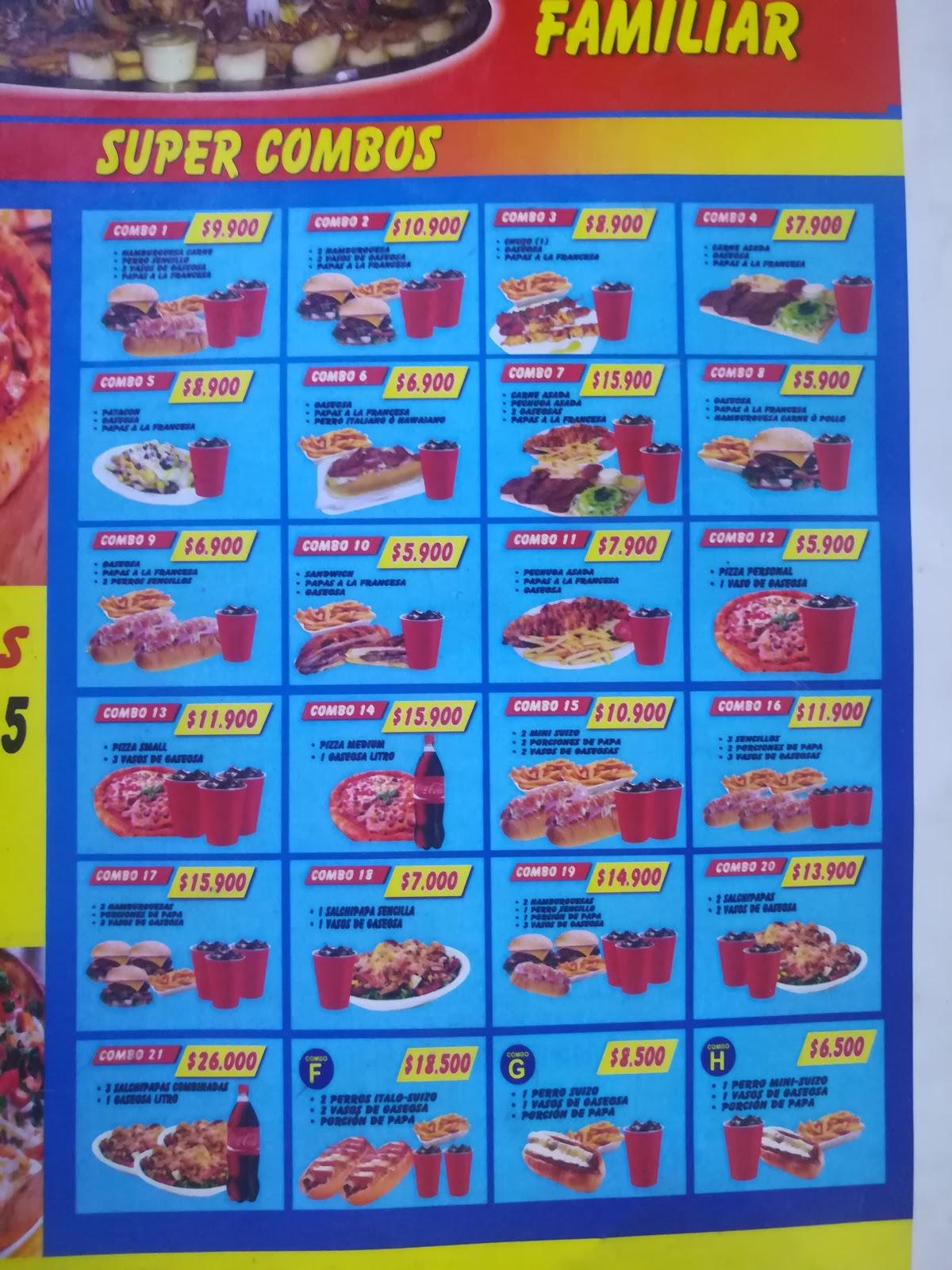 Menu at Donde Jairo restaurant, Barranquilla, Esquina con Carrera 41