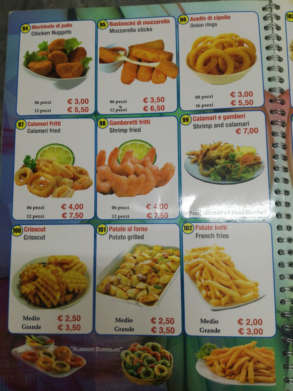 Menu at Halal Vatican Food fast food, Rome