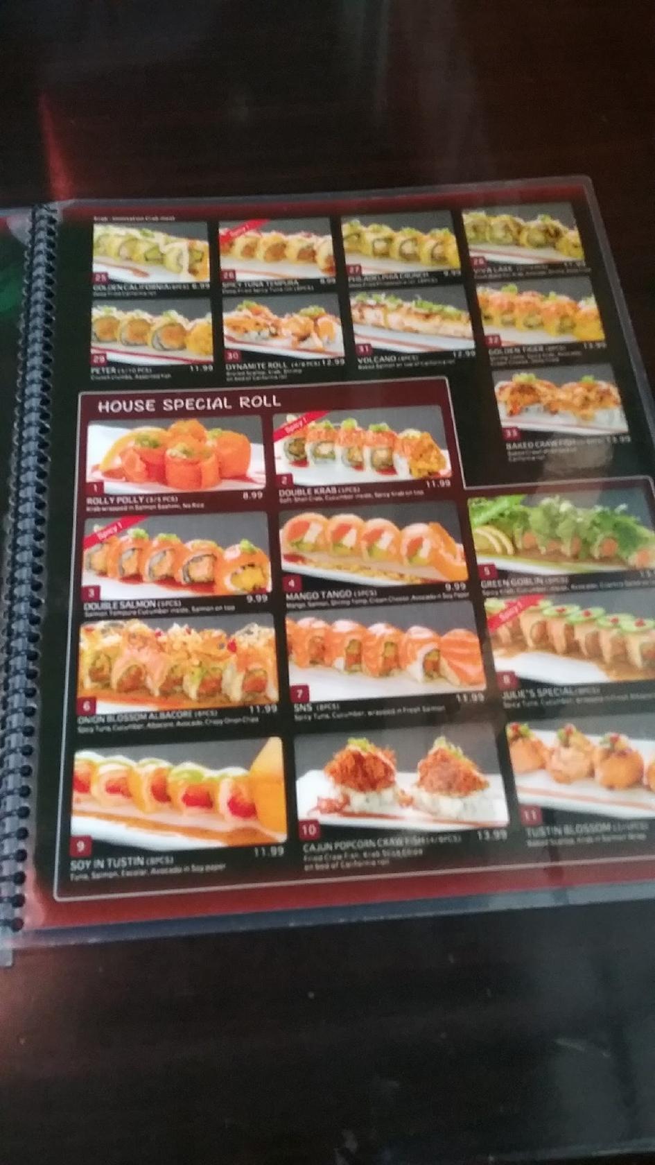 Menu at Sake 2 Me Sushi restaurant, Tustin