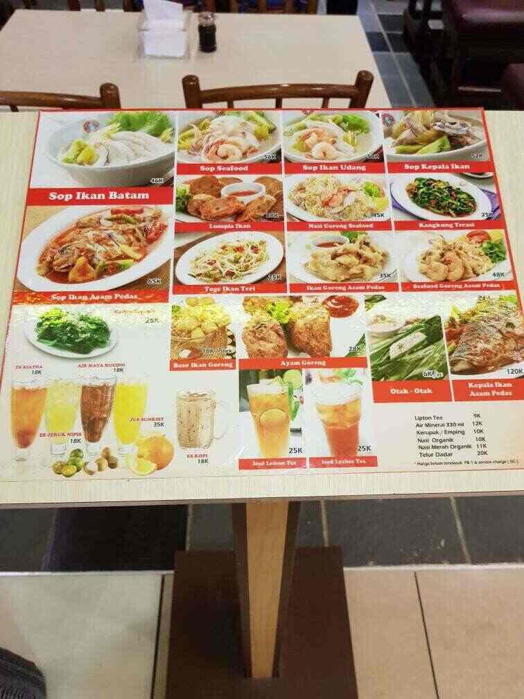 Menu at Sop Ikan Batam Gandaria City restaurant, South Jakarta, Jl ...