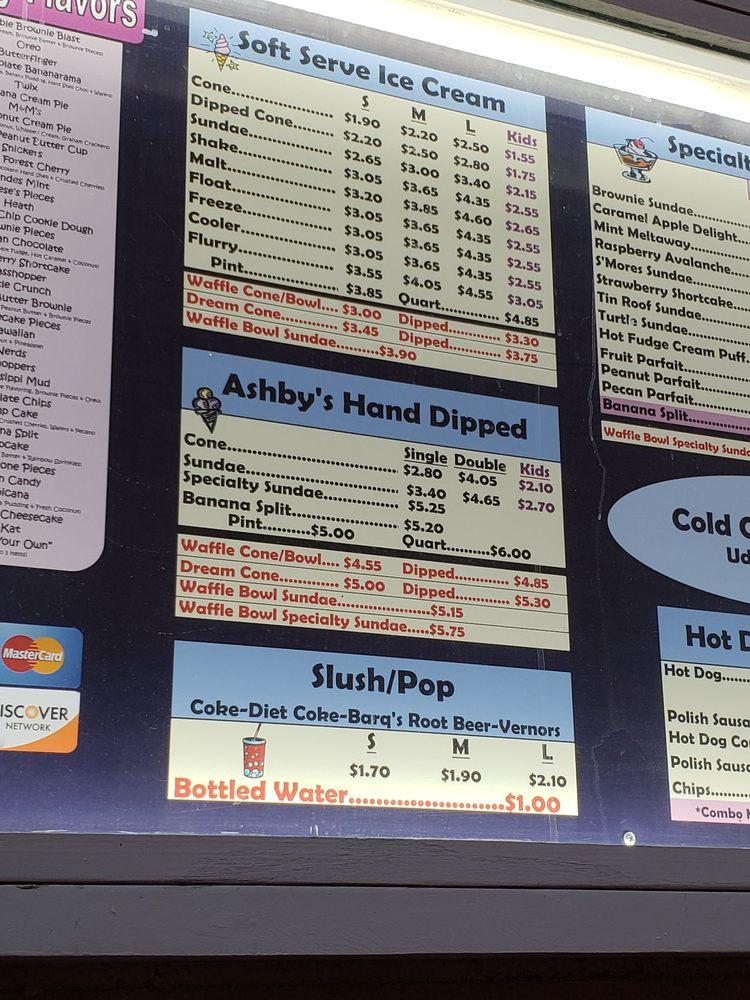 Menu at Cold Cow Ice Cream, Saint Clair Shores