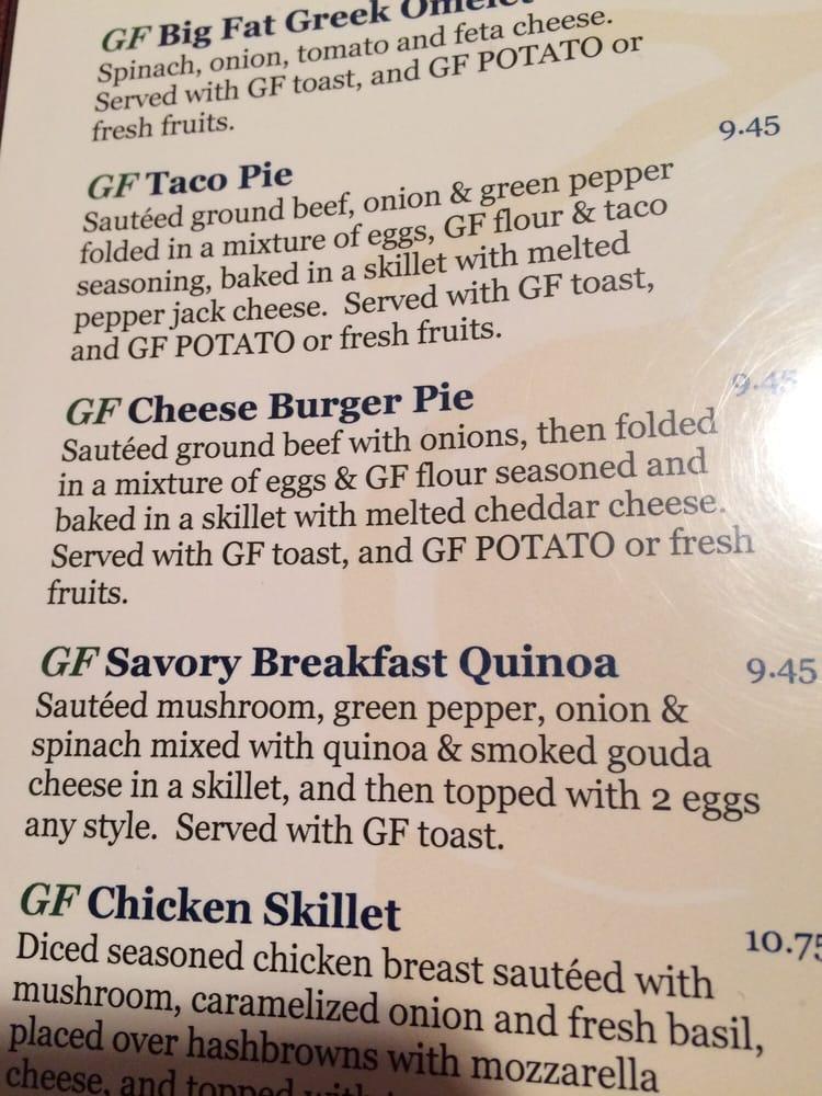 Menu at Cafe Miele, Orland Park, W 159th St