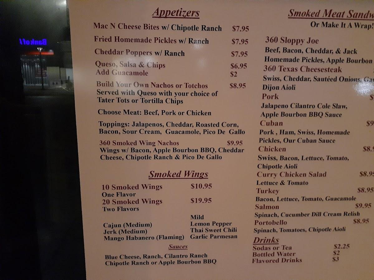 Menu at Fanboys Grill restaurant, Fort Worth