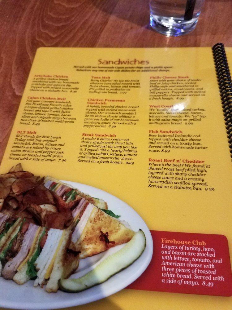 Menu at Firehouse Grille & Pub, Willoughby Hills