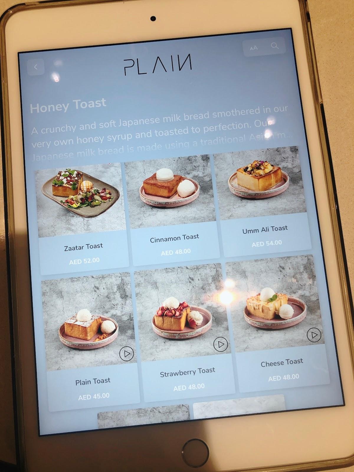 Menu at Plain Desserts - City Centre Mirdif, Dubai