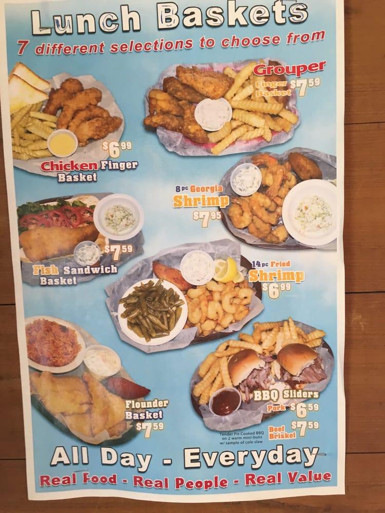 Menu at Barnes Restaurant, Savannah, Waters Ave