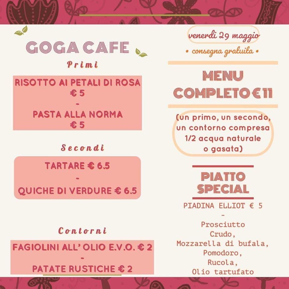 Menu at Goga Cafè pub & bar, Melzo