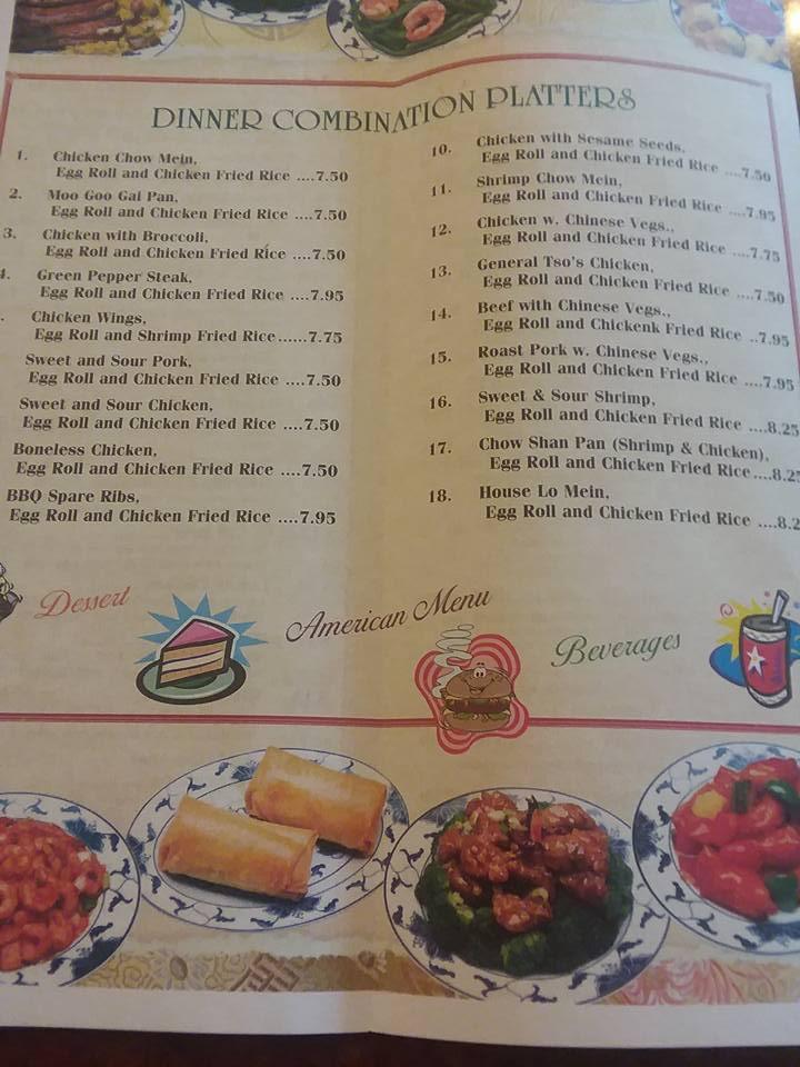 Menu at Happy Family Restaurant, Laurinburg